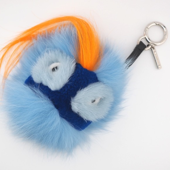 Fendi | Jewelry | Fendi Monster Bag Bugs Charm Blue Unisex | Poshmark